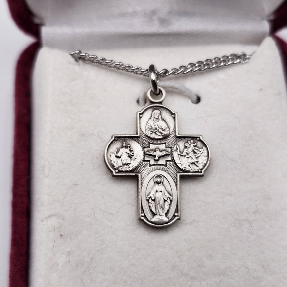 McVan | Jewelry | Mcvan Since 944 Four Station Sterling Cross Necklace ...